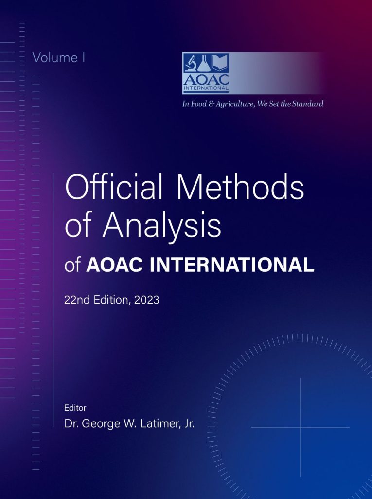 Official Methods of AnalysisSM, 22nd Edition (2023) - AOAC INTERNATIONAL